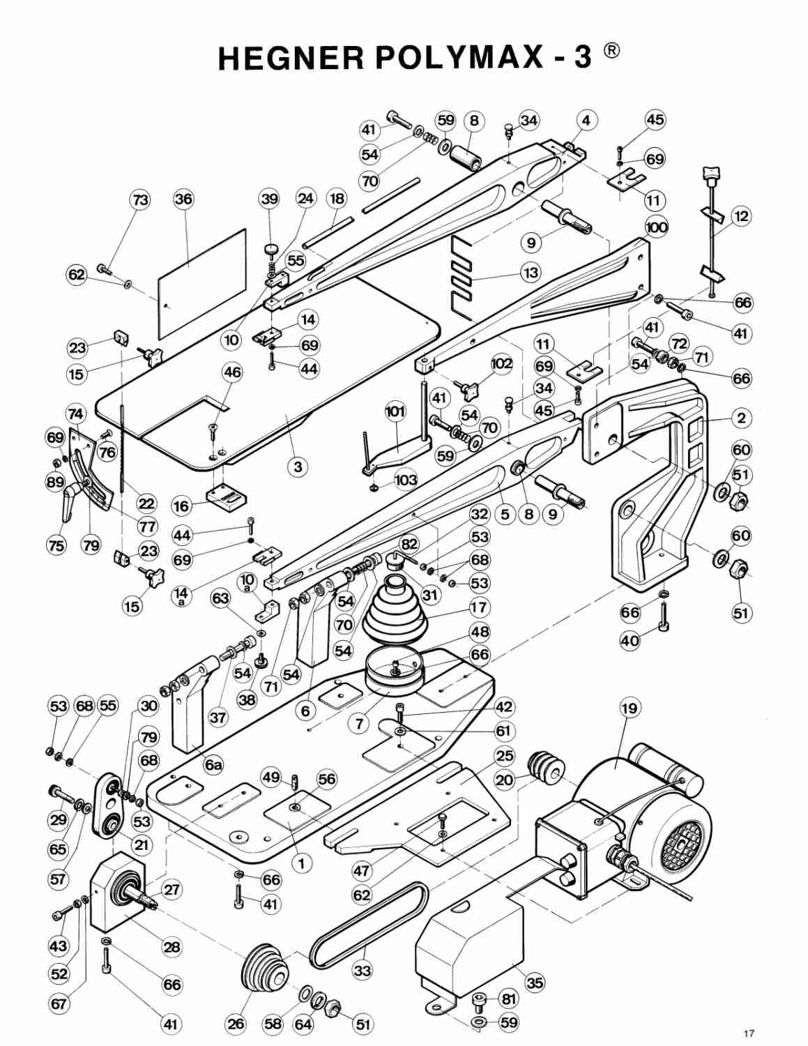 Hegner Polymax 3 Parts — Advanced Machinery